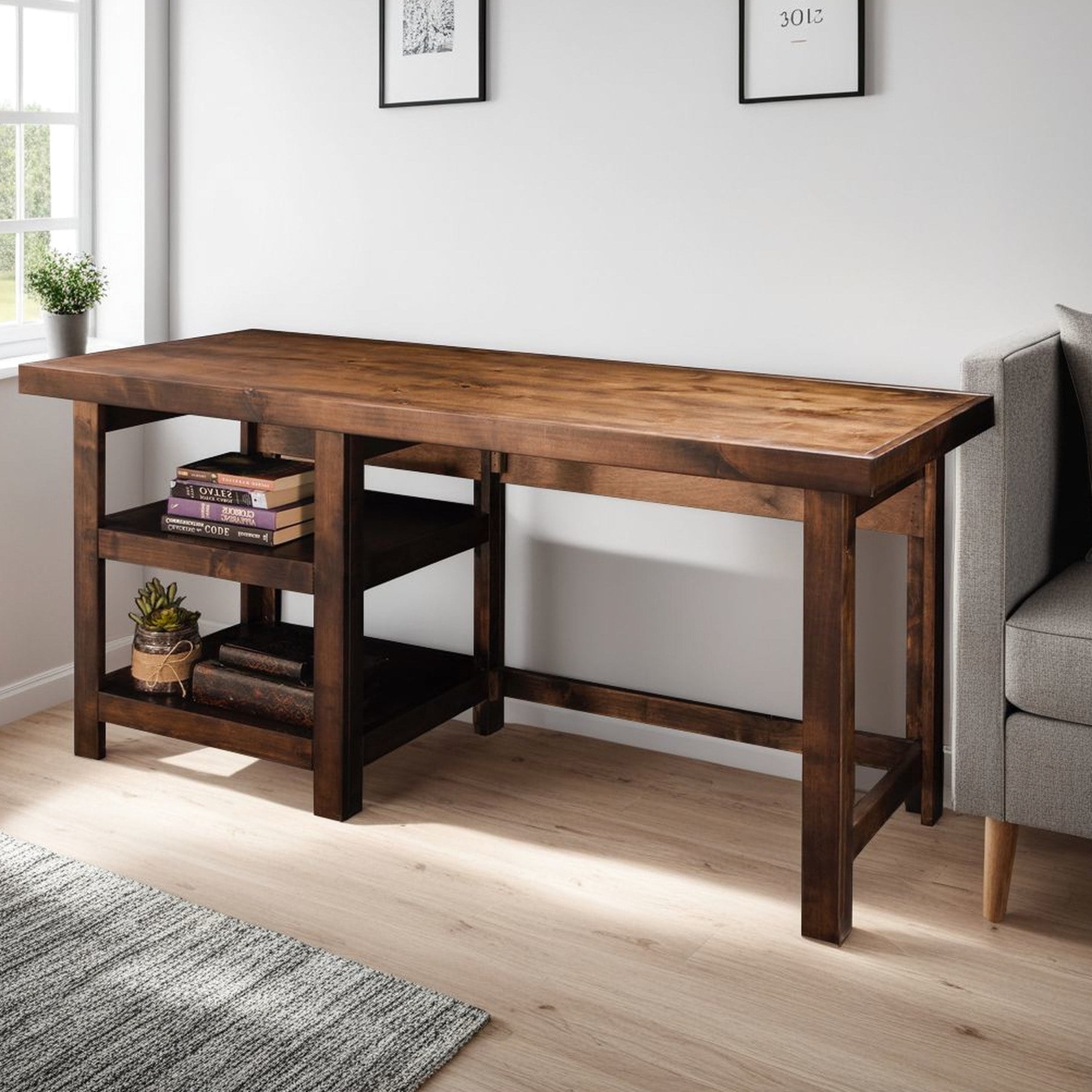 60-Inch Freestanding Rectangular Workstation Desk | Create an Inspiring ...