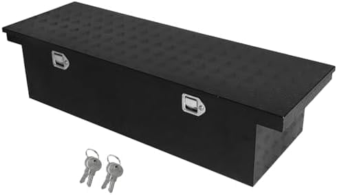 60 Inch Heavy Duty Aluminum Stripes Plated Tool Box Pick Up Truck Bed ...