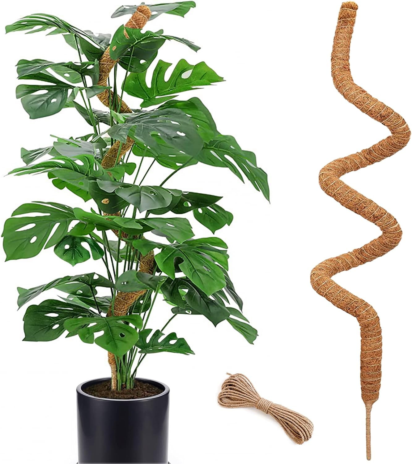 60 Inch Moss Pole for Plants Monstera, Tall Bendable Moss Poles for ...