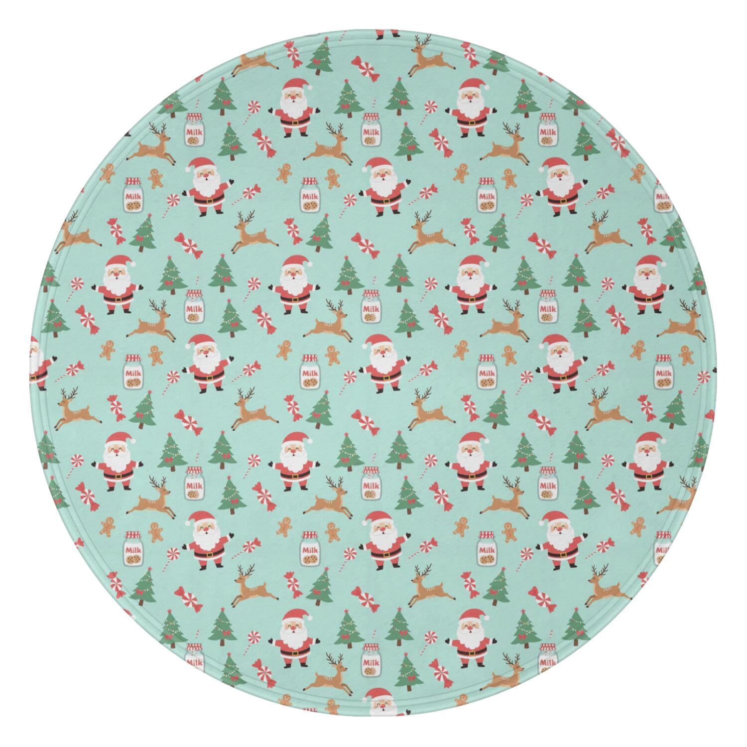 60 Inch Round Flannel Blanket for Adults & Kids, Soft, Cozy ...