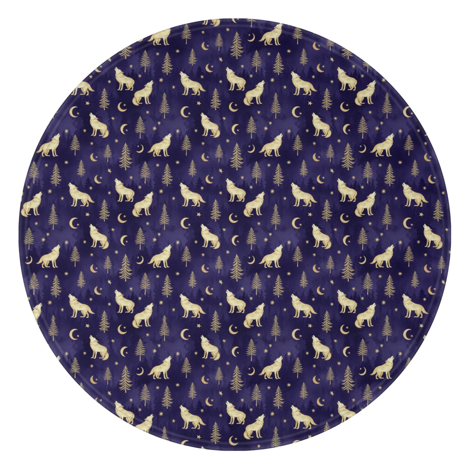 60 Inch Round Flannel Blanket for Adults & Kids, Soft, Cozy ...