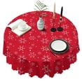 60 Inch Round Lace Tablecloth Water Resistant Washable Fluid Smoke ...