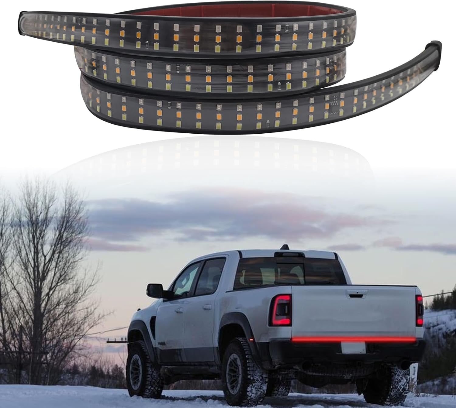 60 Inch Tailgate Light Bar Triple Row Tailgate Light Bars for 5 ...