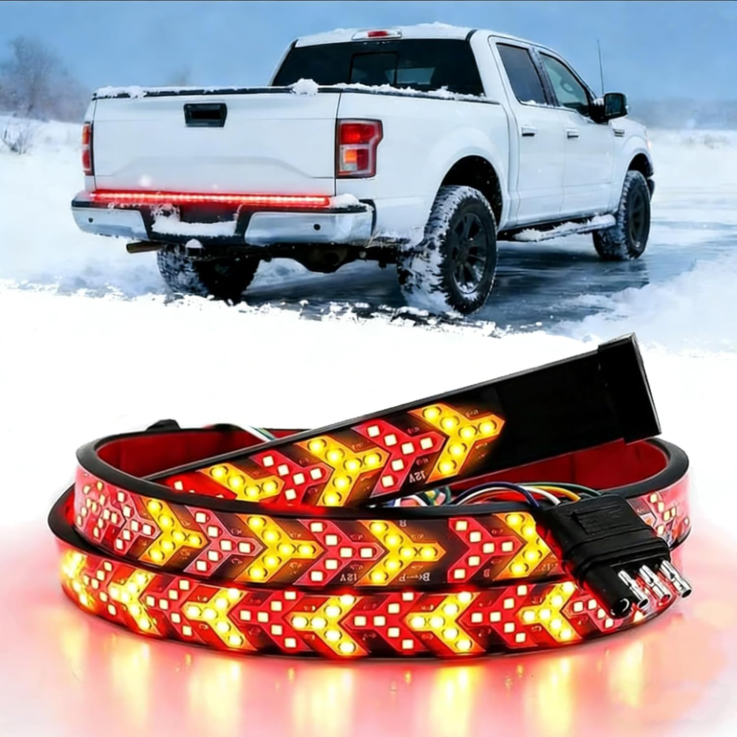 60 Inch Truck Tailgate Strip Light LED Bar Signal Break Reverse, 60 ...