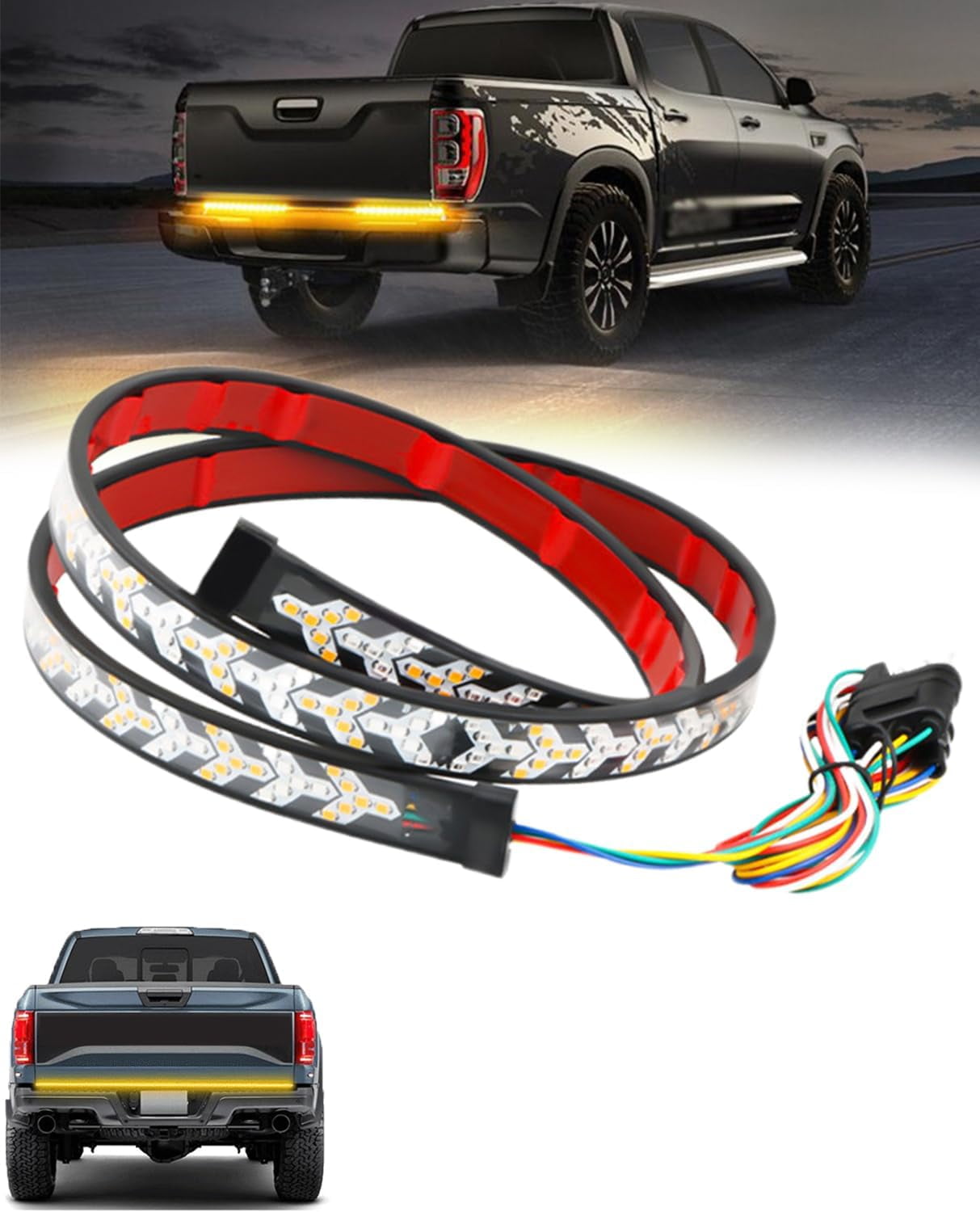60 Inch Truck Tailgate Strip Light LED Bar Signal Break Reverse, Truck ...