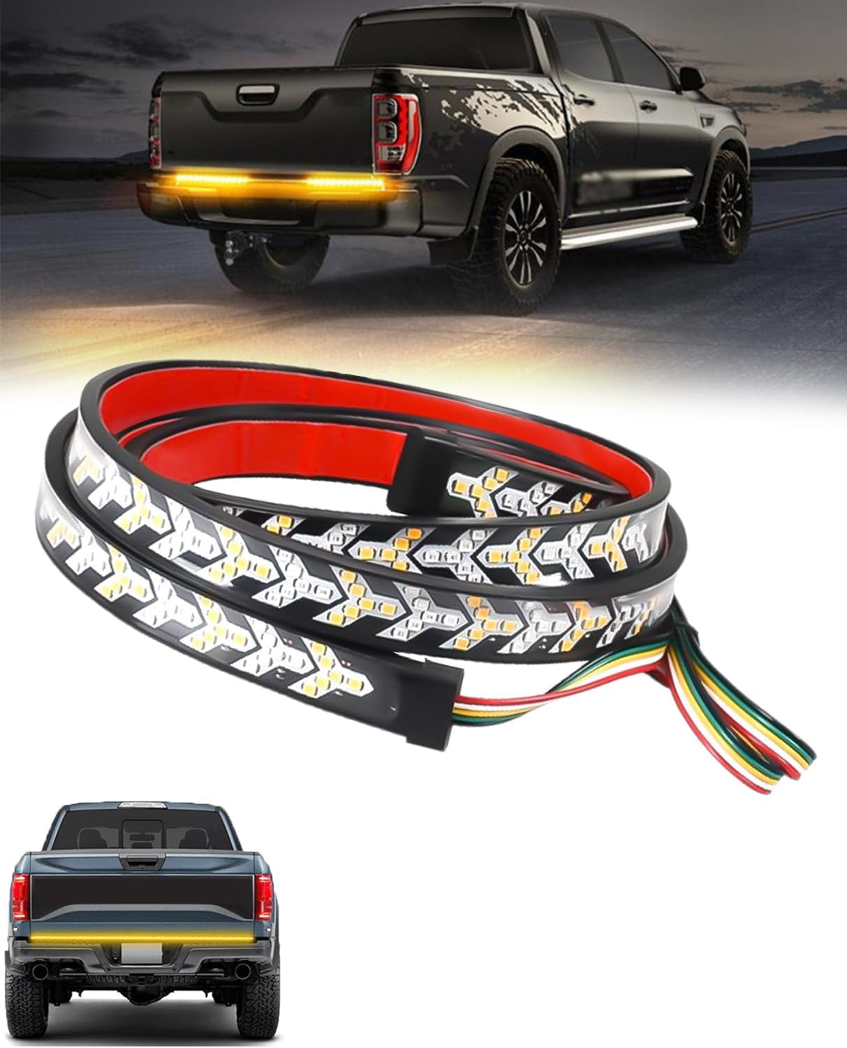60 Inch Truck Tailgate Strip Light LED Bar Signal Break Reverse ...