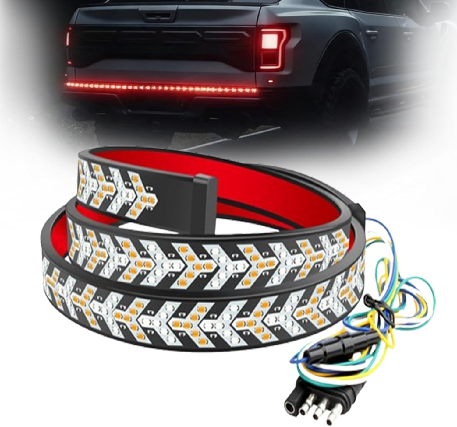 60 Inch Truck Tailgate Strip Light LED Bar,Waterproof Truck Dynamic ...
