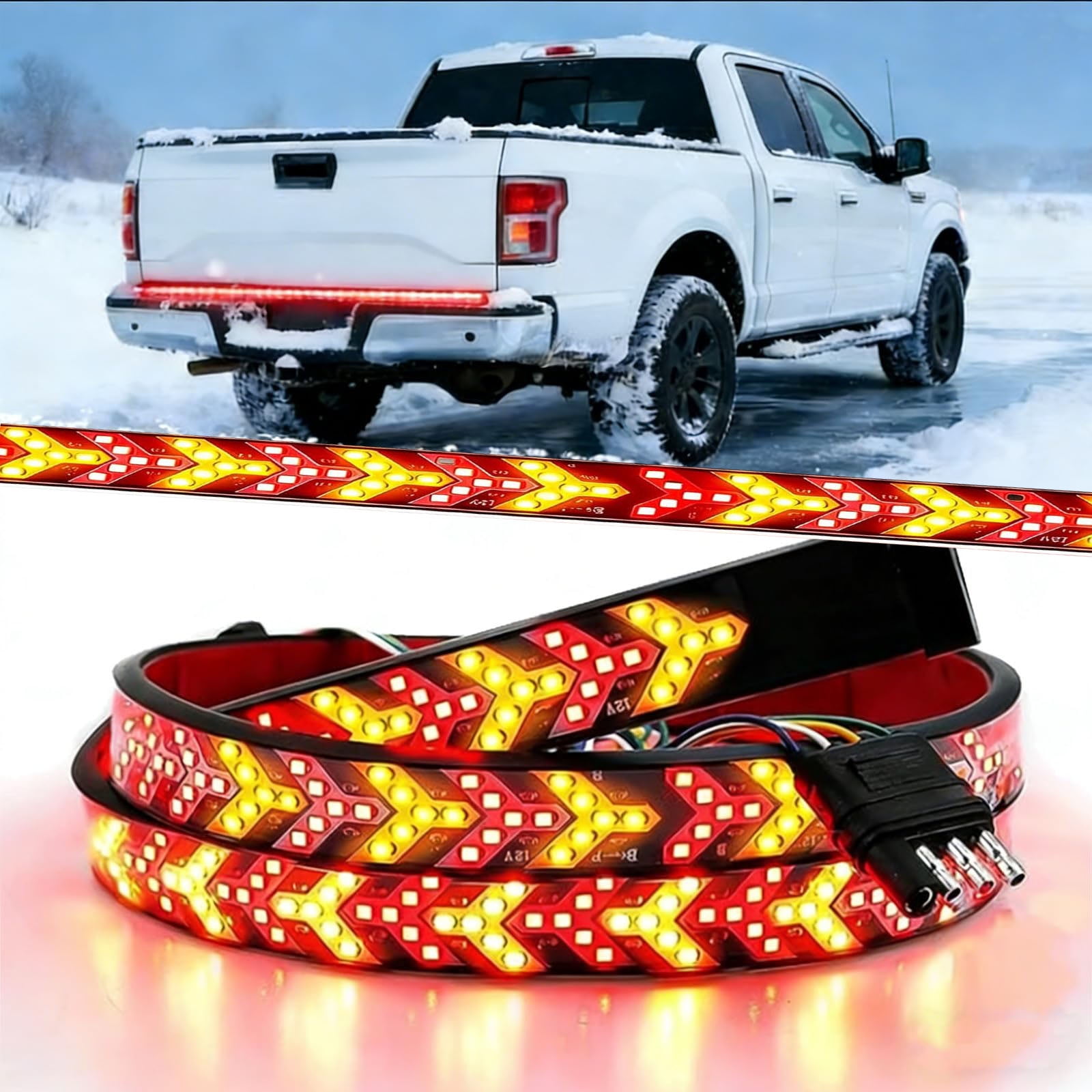 60 Inch Truck Tailgate Strip Light Led Bar, Led Tailgate Light Bar ...