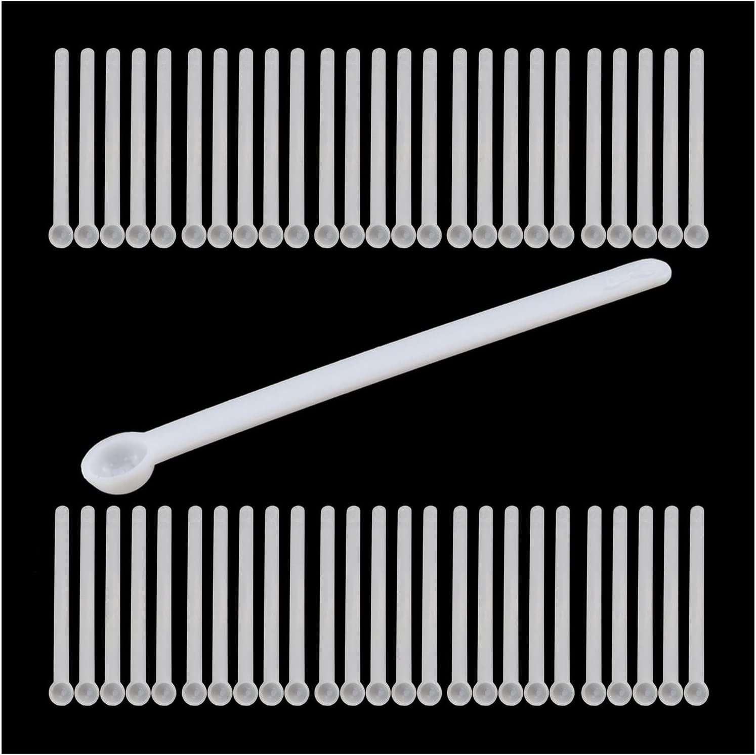 50pcs 0.15ml Static-Free Micro Scoop Mini Milligram Measuring Spoons ...