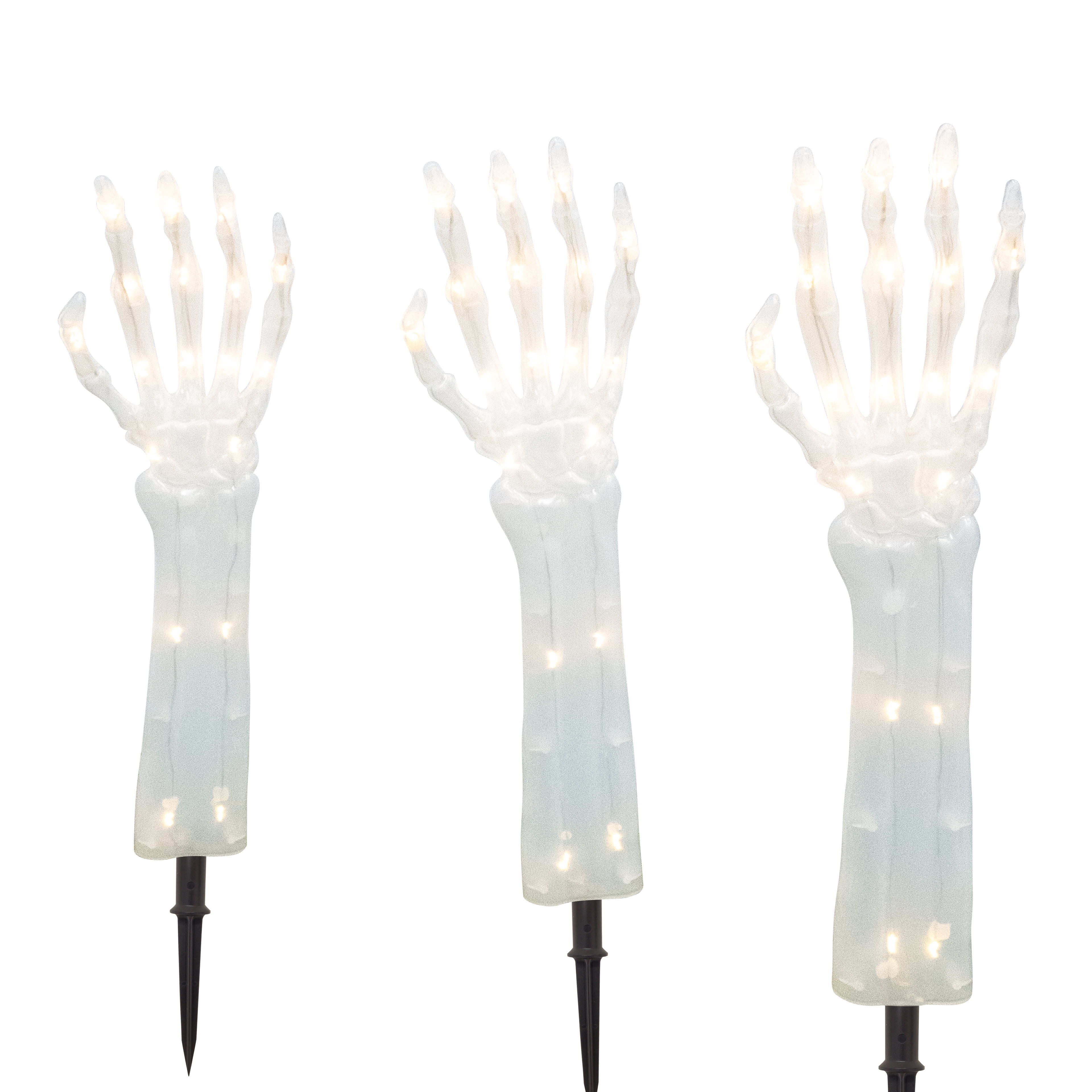 60" LED Light-Up Skeleton Arms Pathway Stakes by Ashland® - Halloween ...