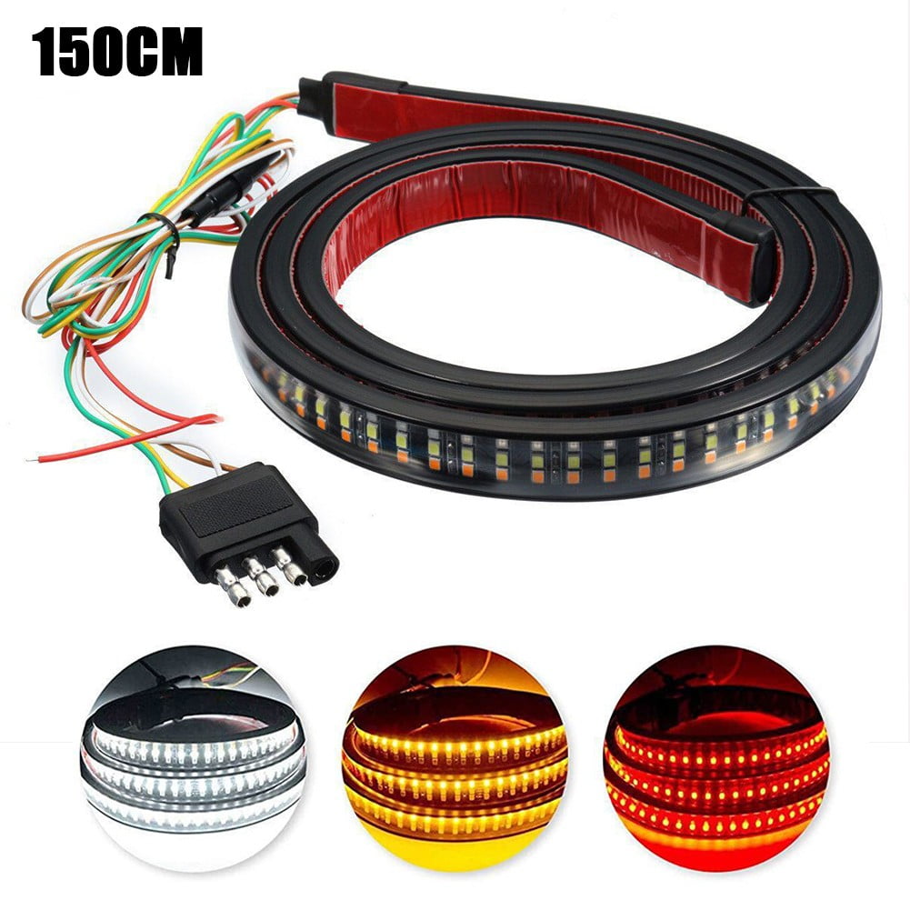 60" LED Strip Tailgate Light Bar Stop Reverse Brake Signal Universal ...