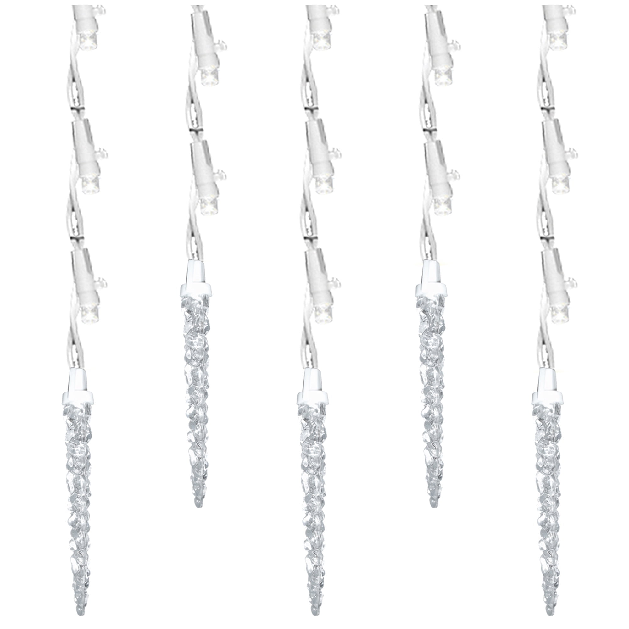Brite Star 60 Lt Micro Mini LED Icicle Lights, Pure White - Walmart.com