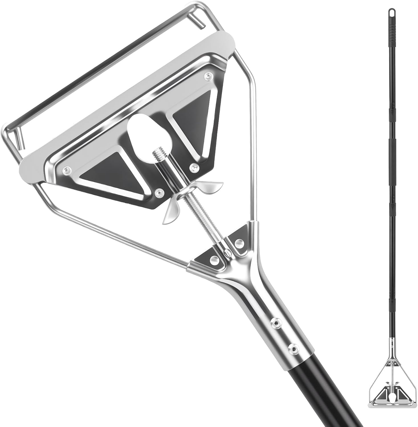 60" Metal Mop Handle Commercial Heavy Duty, Quick Change Industrial Mop ...