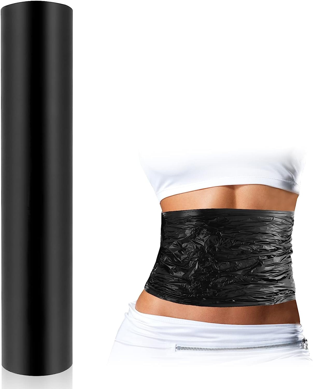 60 Meters Black Plastic Body Wrap, Body Wraps Plastic Slimming Wrap ...