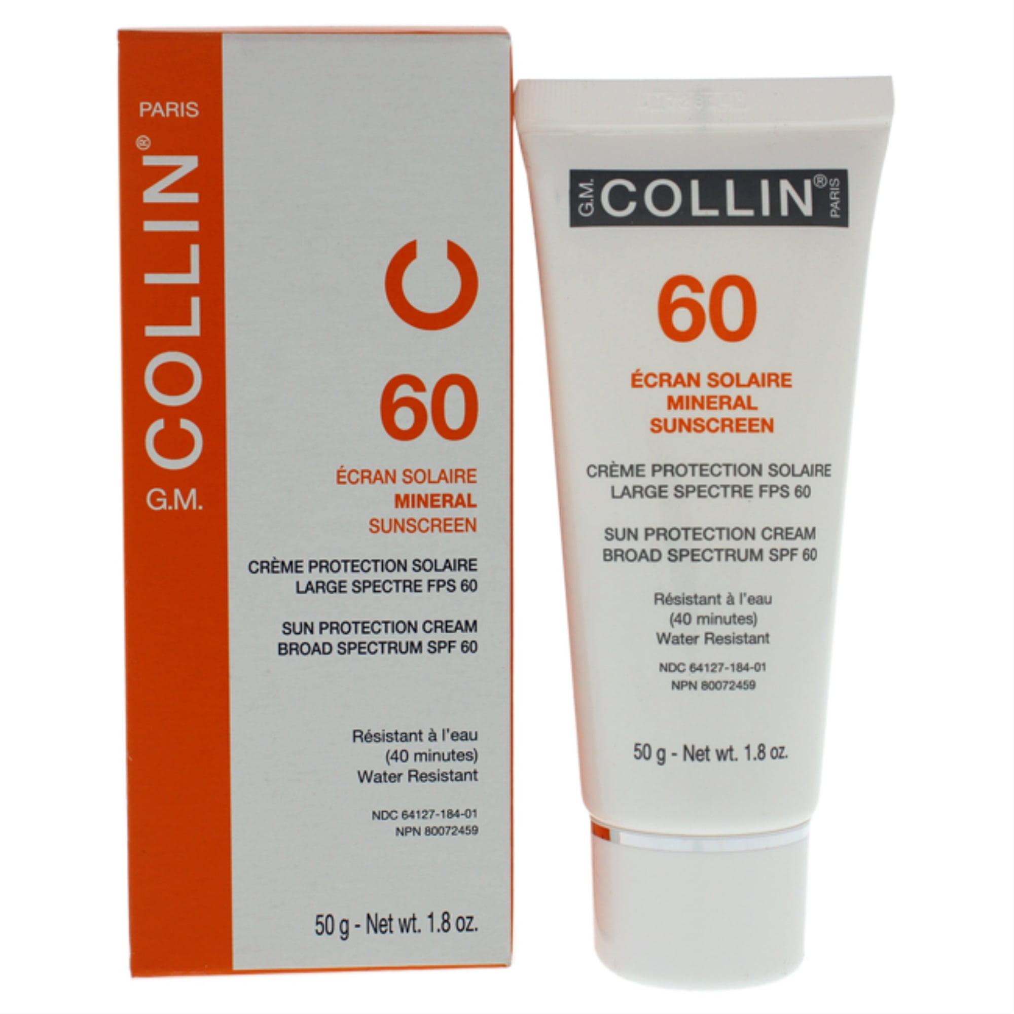 60 Mineral Suncreen by G.M. Collin for Unisex - 1.8 oz Suncreen ...