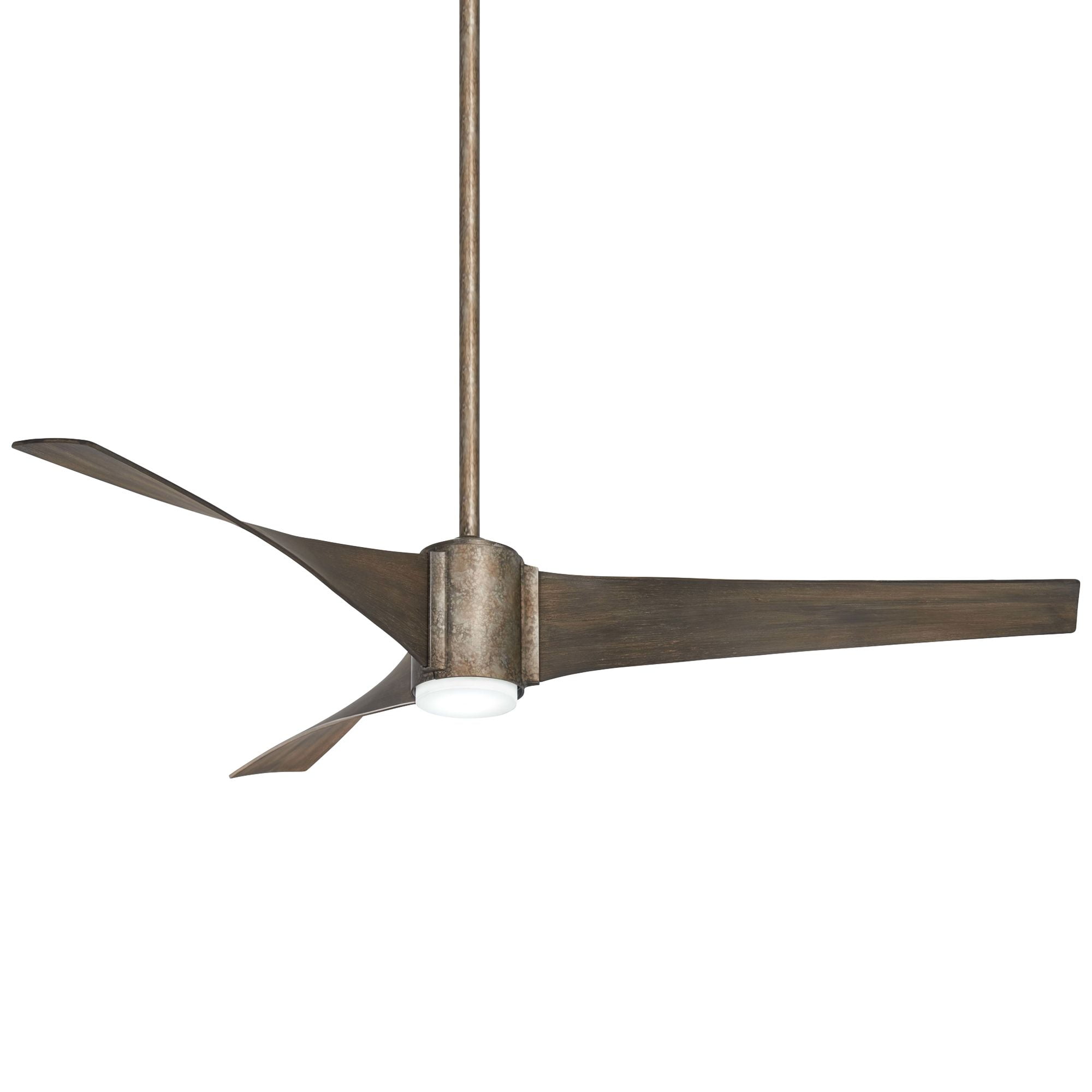 60" Minka Aire Triple Vintage Iron Modern LED Ceiling Fan with Remote ...