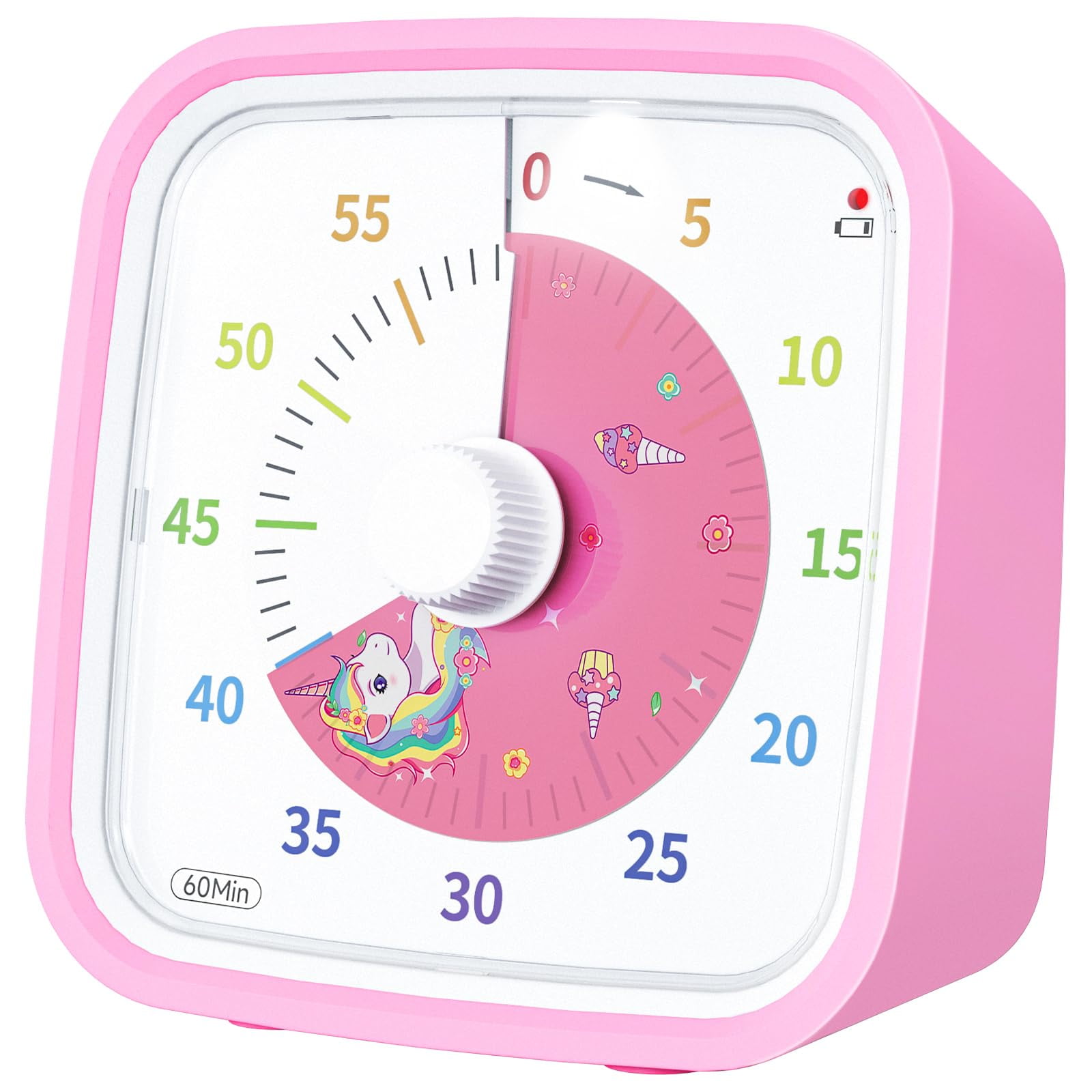 60 Minute Kitchen Visual Timer for Kids, Visual Countdown Timer for ...