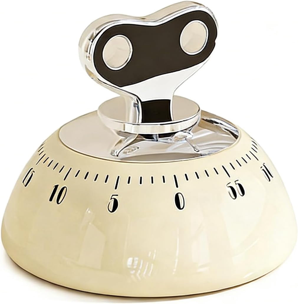 60 Minute Mechanical Kitchen Timer Loud Alarm Magnetic for Cooking ...