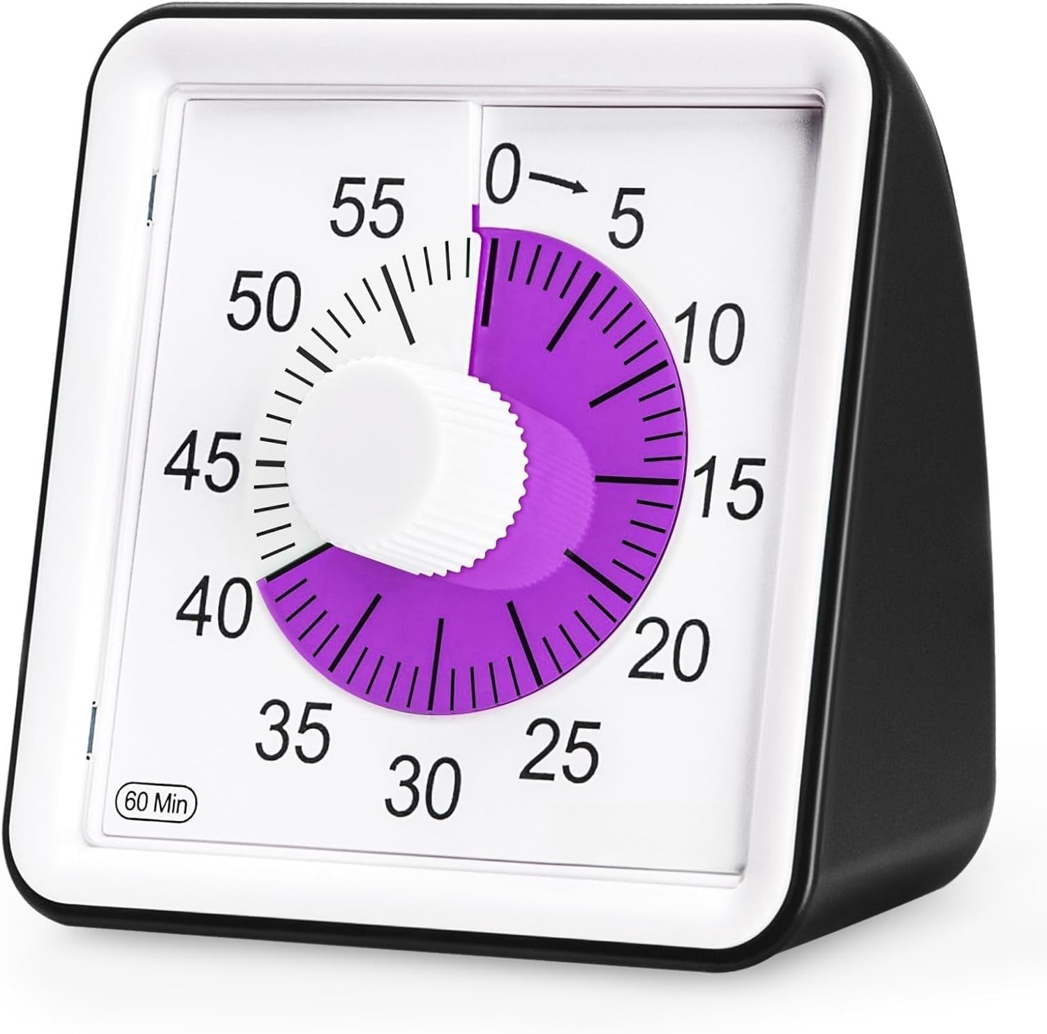60-Minute Visual Countdown Timer for & , Classroom Time Management Tool (Purple & Black ...