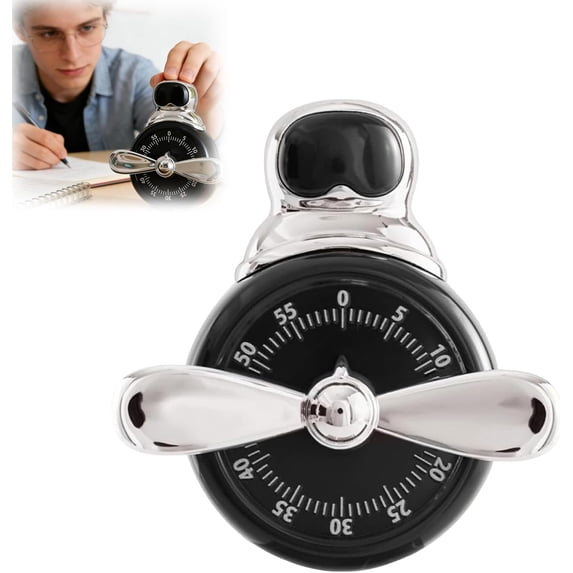 60-Minute Visual Mechanical Timer - Magnetic Kitchen Baking Timer with ...