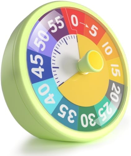 60 Minute Visual Timer for Classroom Kids Teachers, 4-Inch Countdown ...