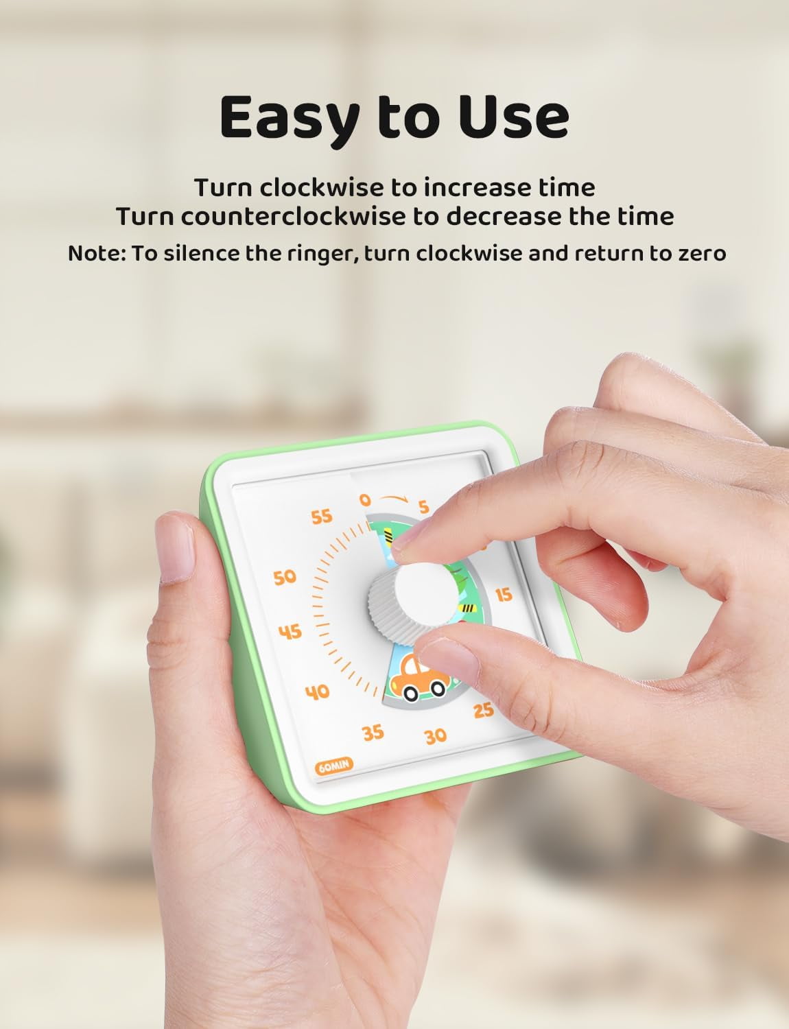 60 Minute Visual Timer For Kids, Visual Countdown Timer For Classroom ...