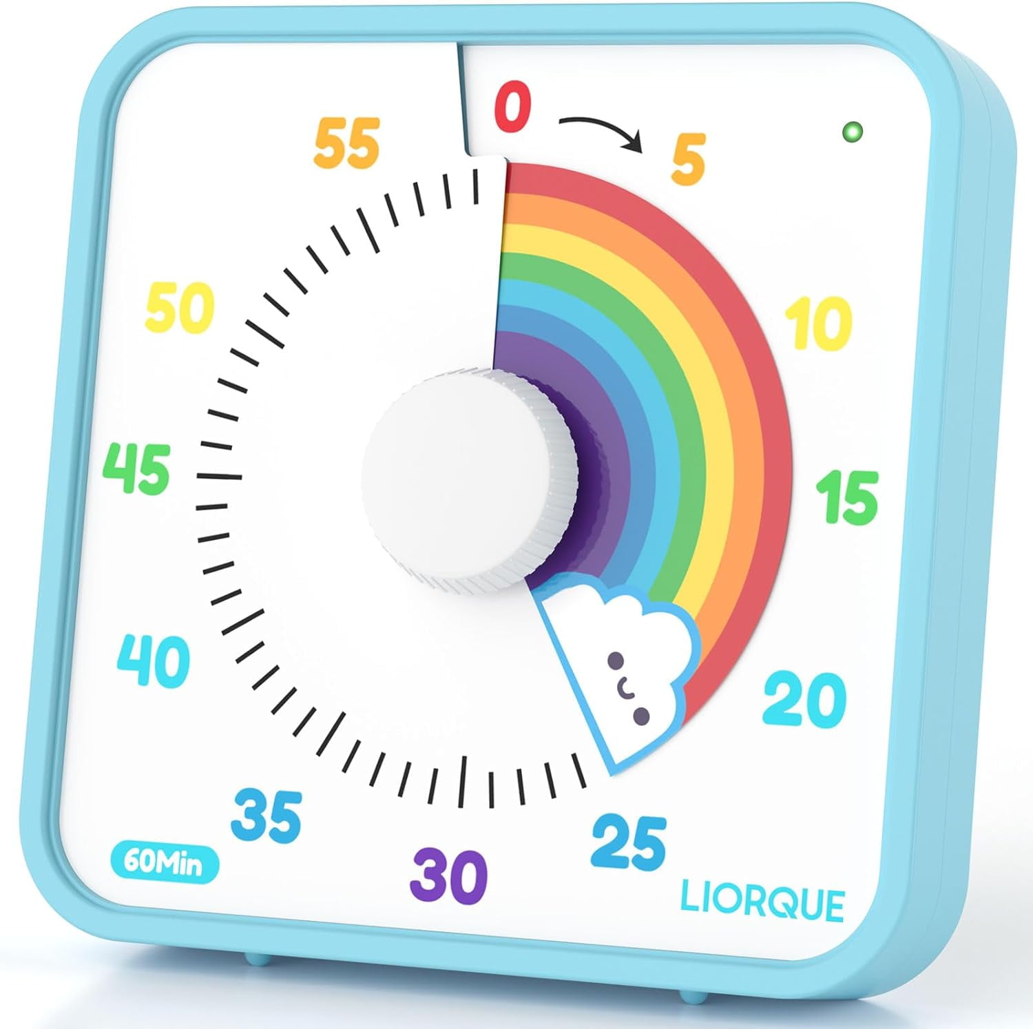 60 Minute Visual Timer for Kids and Adults, Non-Ticking 7.5 Inch Large ...