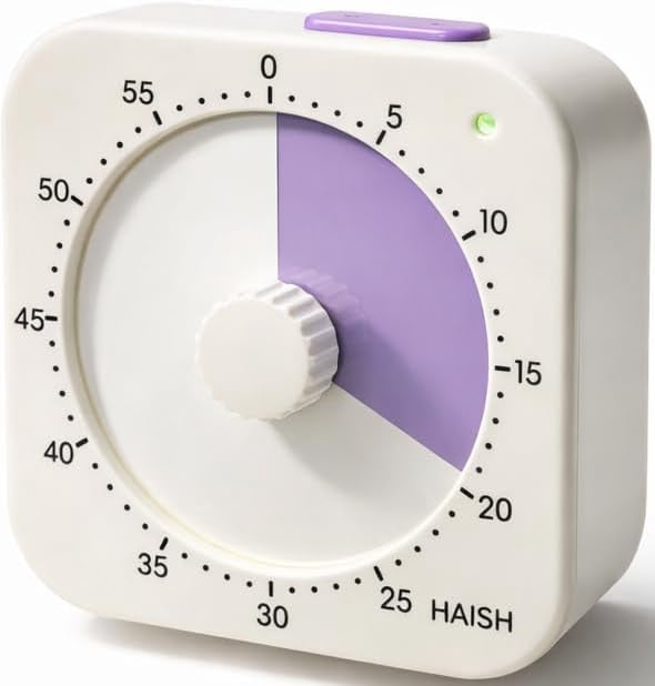 60 Minute Visual Timer for Kids - Premium Countdown Timer with Magnetic ...