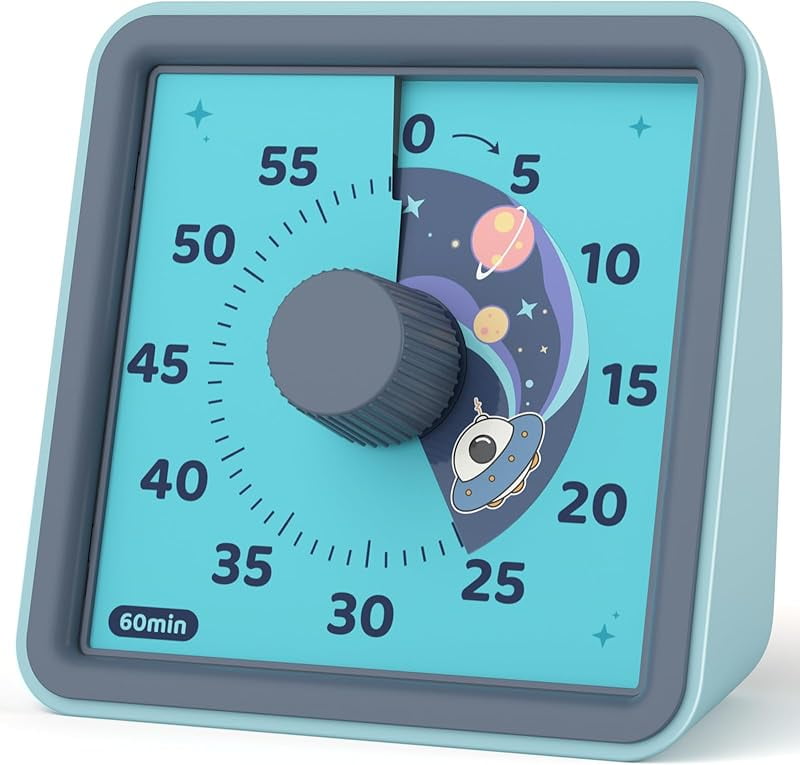 60 Minute Visual Timer for Kids, Visual Countdown Timer for Classroom ...
