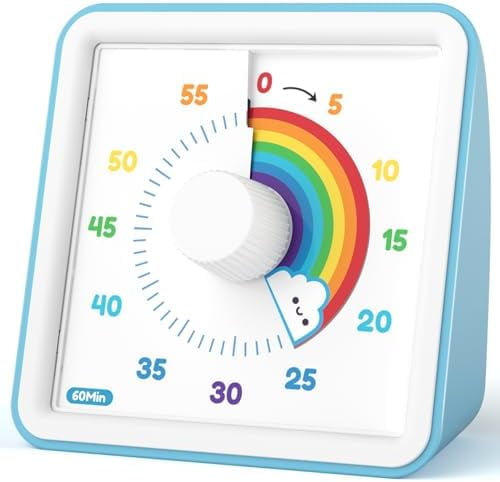 60 Minute Visual Timer for Kids, Visual Countdown Timer for Classroom ...