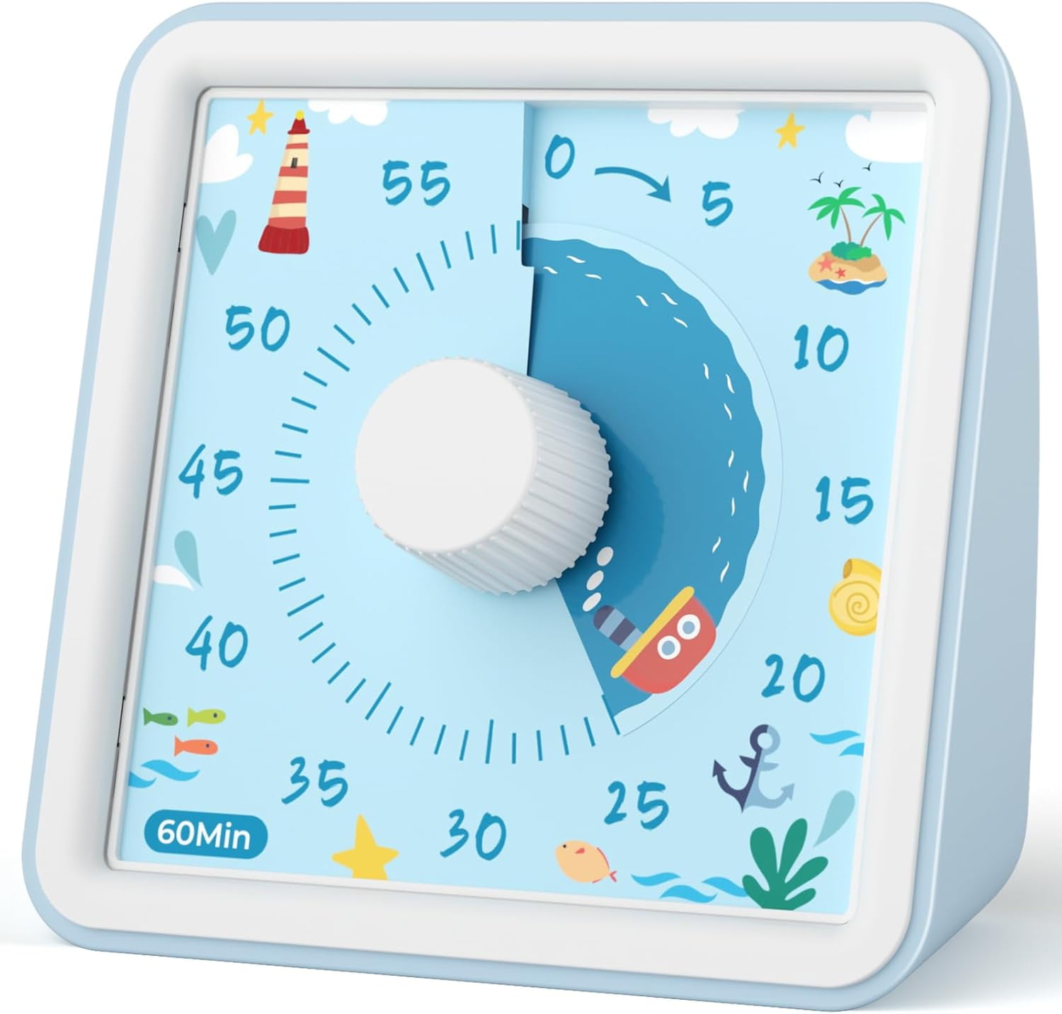 60 Minute Visual Timer for Kids, Visual Countdown Timer for Classroom ...