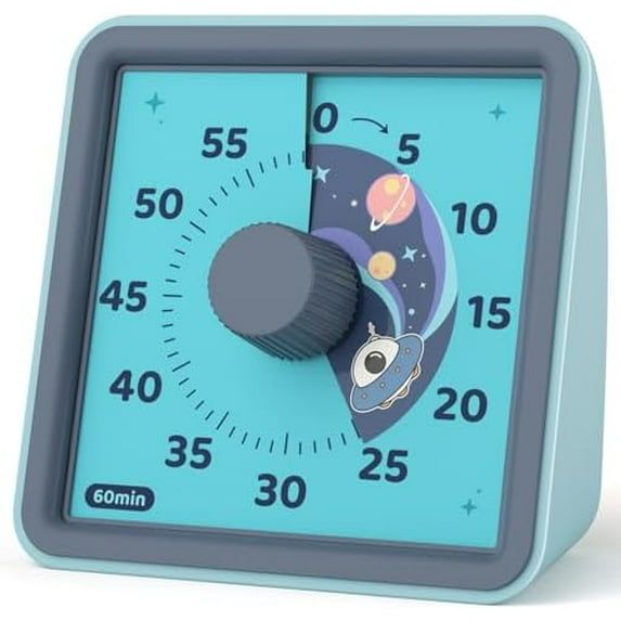 60 Minute Visual Timer for Kids, Visual Countdown Timer for Classroom ...