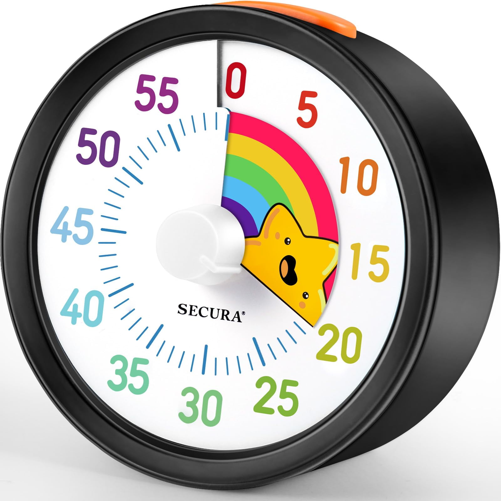 60-Minute Visual Timer, Kitchen Timer with Rainbow Pattern, Timer for ...