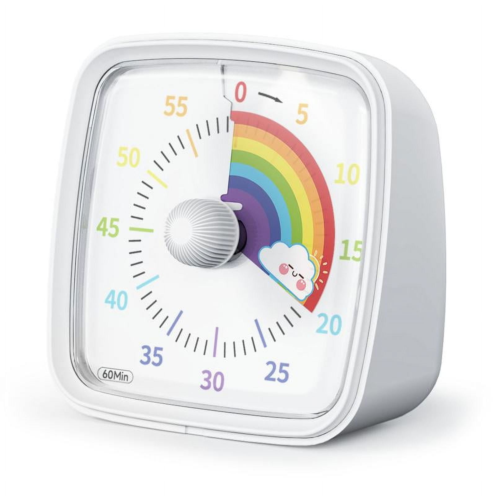 60-Minute Visual Timer with Night Light, Countdown Timer for Kids and Adults, SilentTimer ...