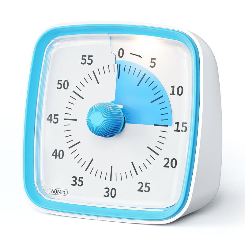60-Minute Visual Timer with Night Light, Countdown Timer for Kids and ...