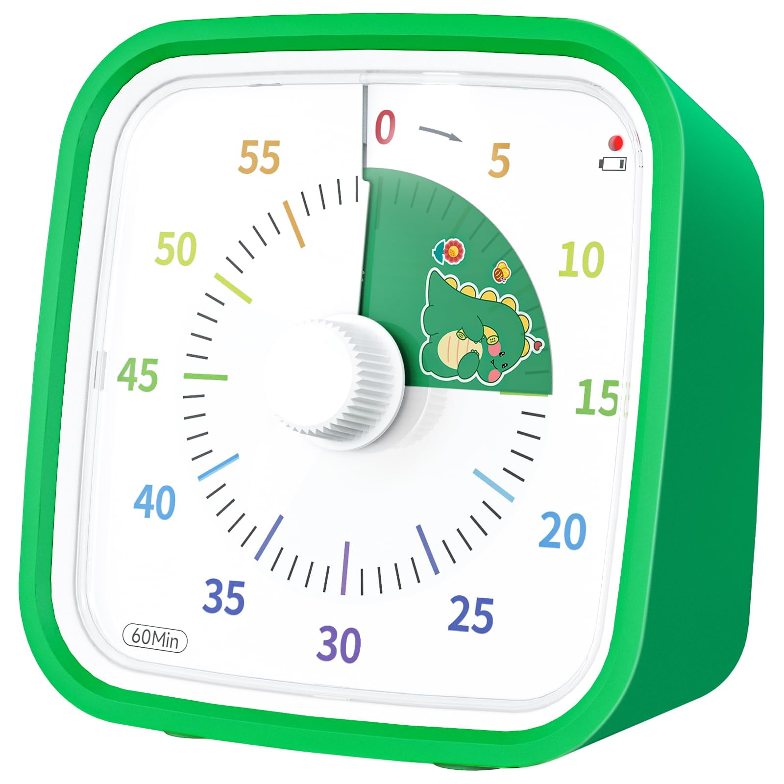 60 Minute Visual Timer with Protective Case, Rainbow Disk Timer for ...