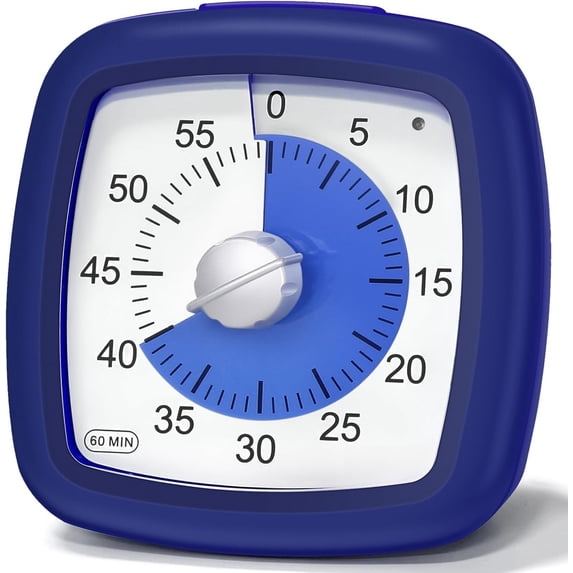 60-Minute Visual Timer, Silent Study Timer for and Adults, Time Clocks ...