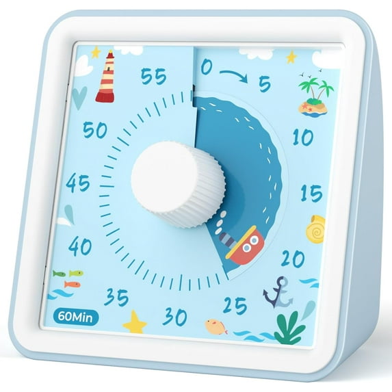 60 Minute Visual Timer for Kids, Visual Countdown Timer for Classroom ...