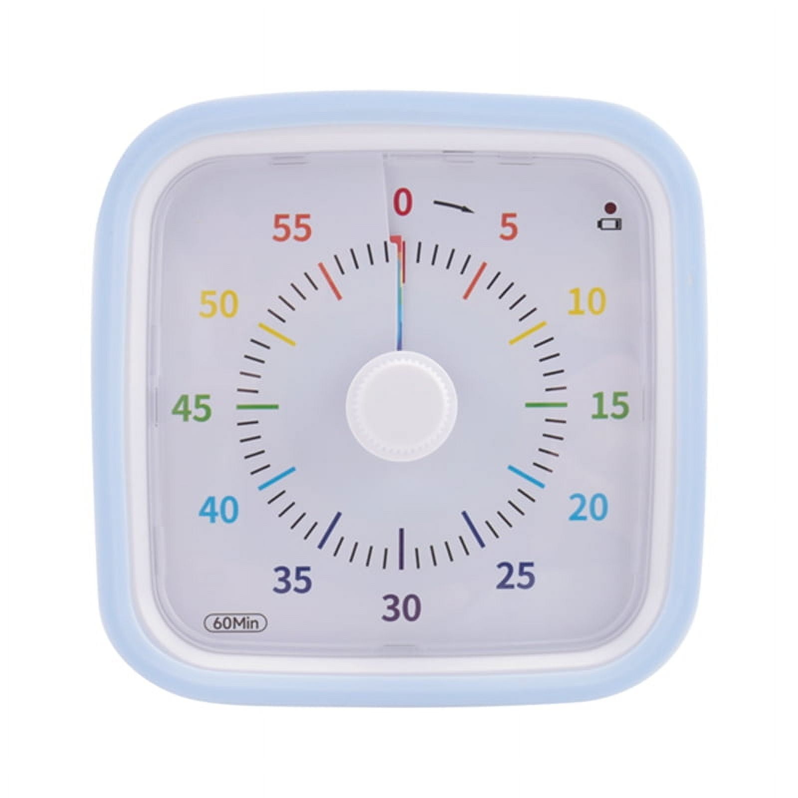 60 Minute Visual Timer with Protective Case, Rainbow Disk Timer, Silent ...
