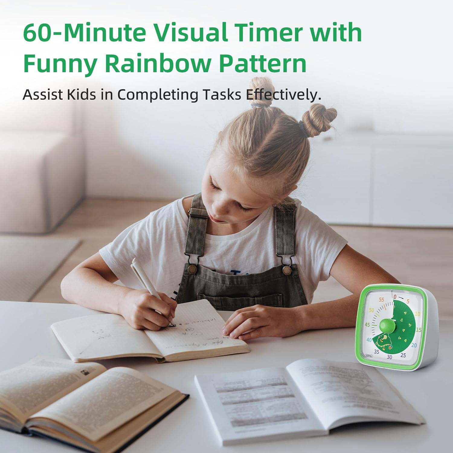 60-Minute Visual Timers with Protective Case, Countdown Timer for ...