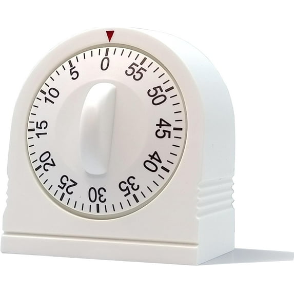 60 Minute Wind Up Timer, Visual Mechanical Timer with Loud Alarm ...
