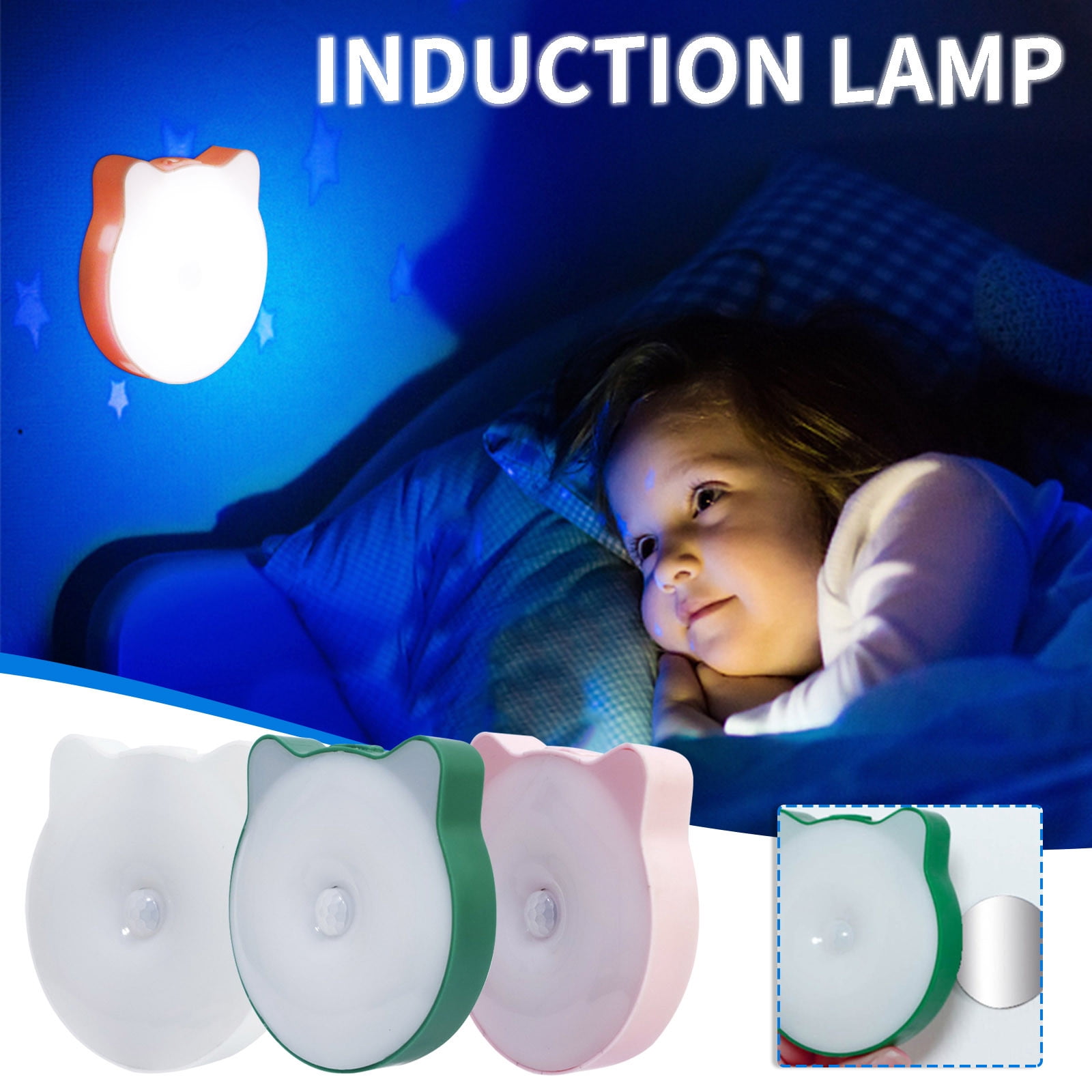 Up to 60% OFF, Human Body Induction Night Lamp, Wireless Small Night ...