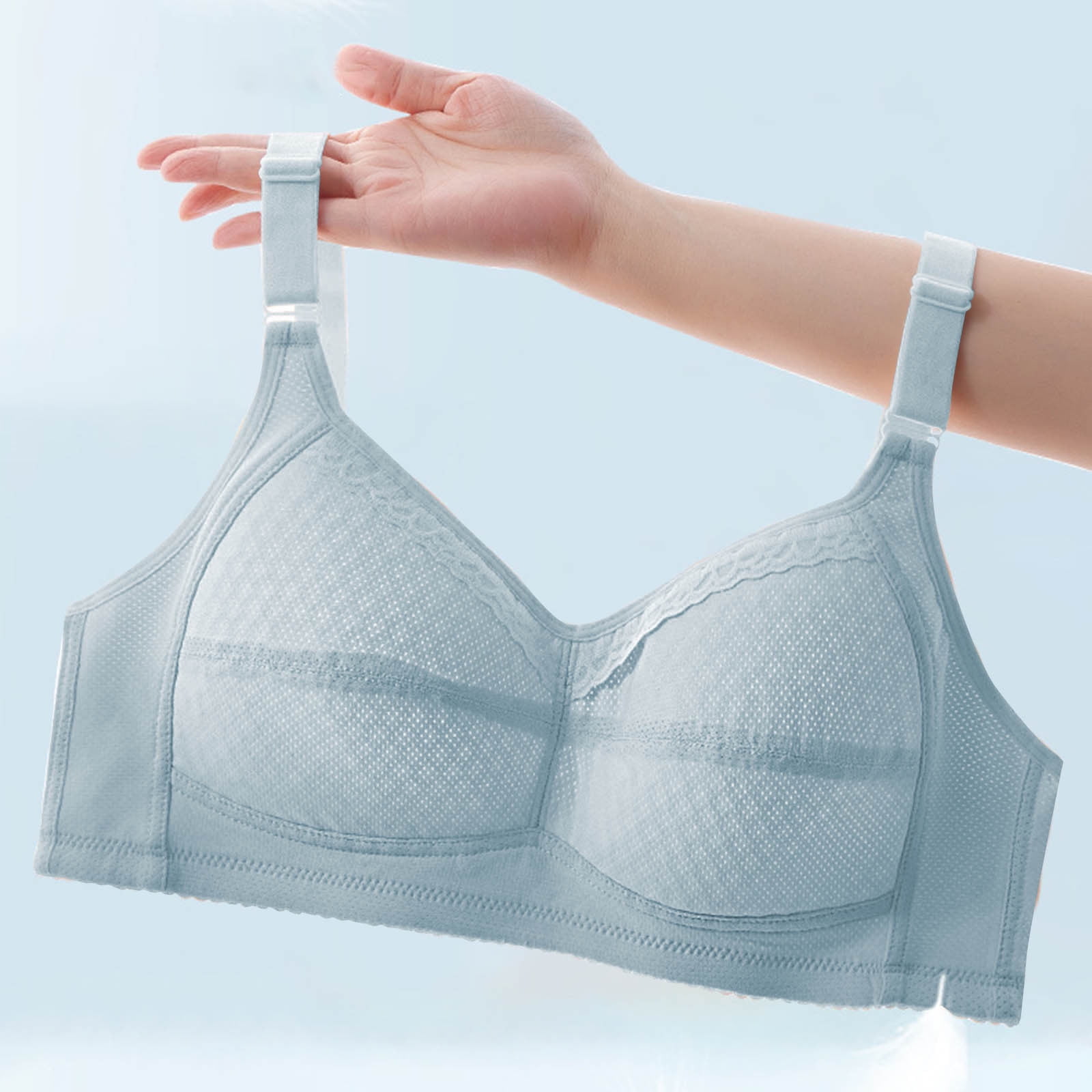 Up to 60% OFF, Women's Soft Cup Bra, Seamless Thin Style, Ventilated ...