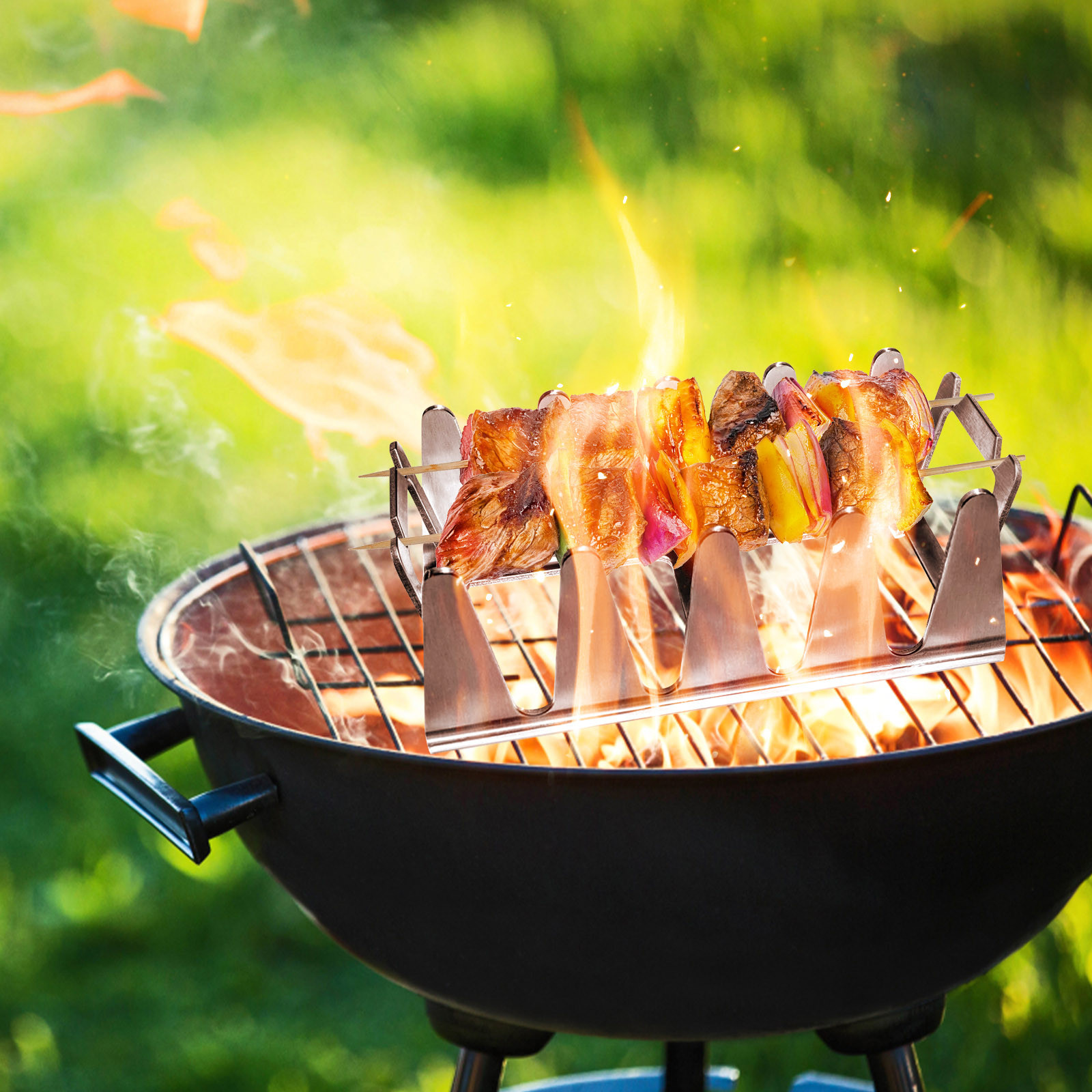 Up to 60% Off,BBQ Rescher Stainless Steel Multi Grill, Chicken Leg BBQ ...