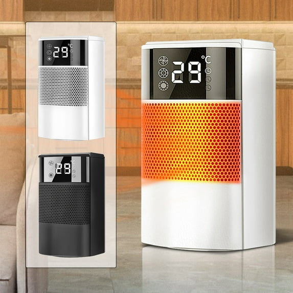 60° Oscillating Small Space Heater With Digital Thermostat, 3 Heating ...