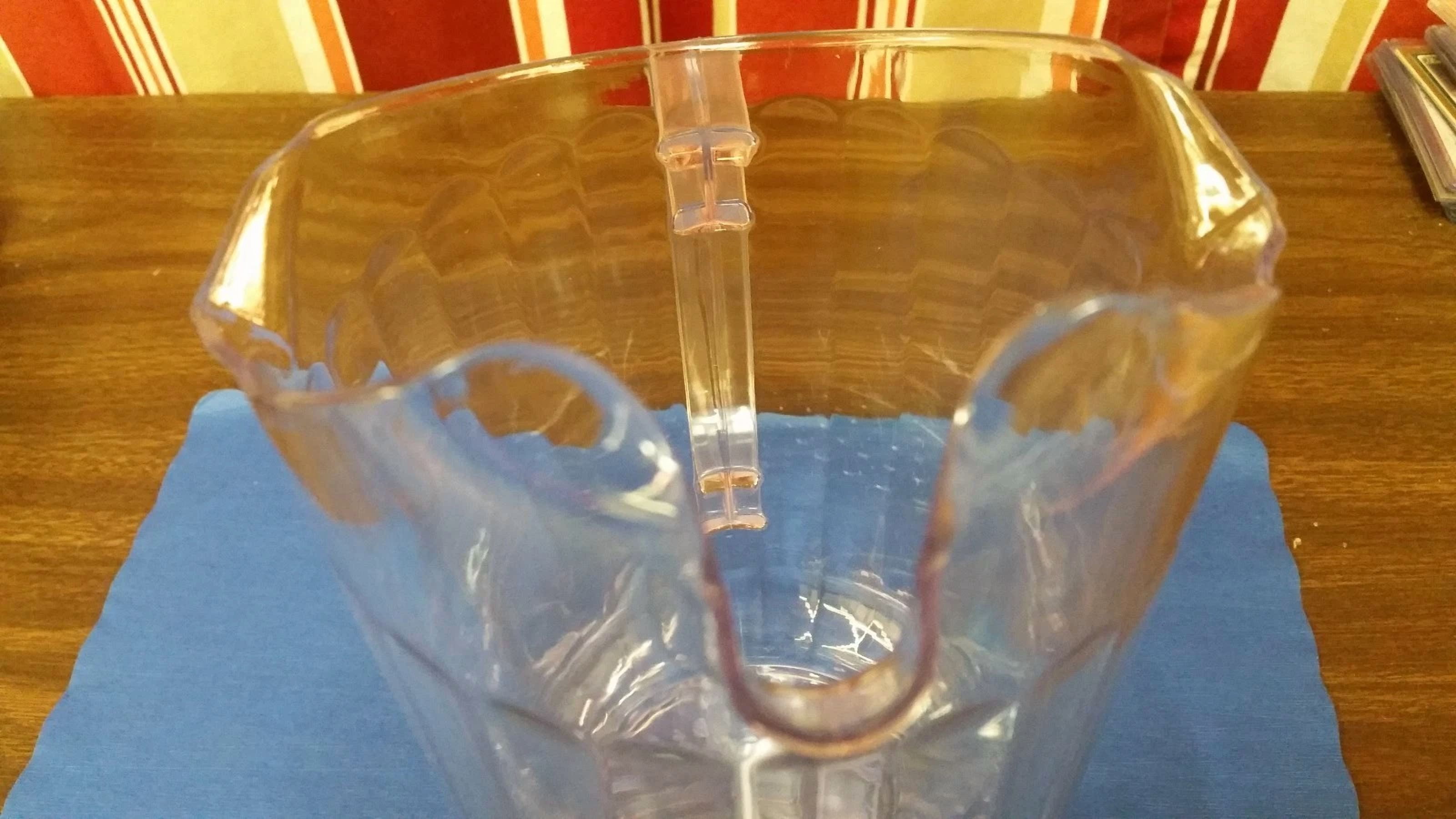 60 Oz Clear Bar Style Hard Plastic ( One Each ) 3 Pour Spout Beer/Drink ...