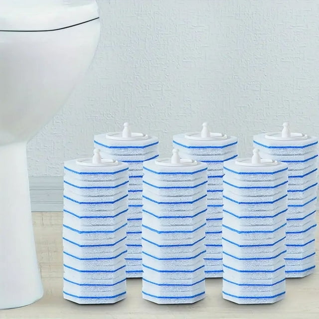 60 PACK Disposable Toilet Bowl Wand Refills, Upgraded Wand Heads ...