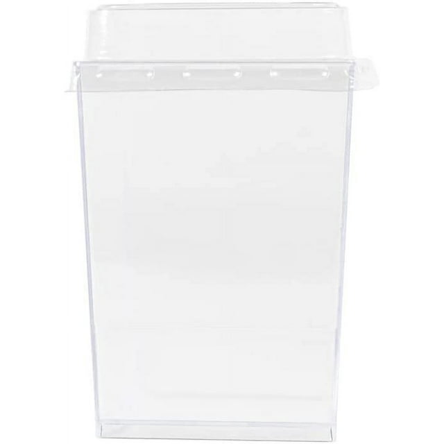 (60 PACK) EcoQuality 6 oz Square Clear Plastic Dessert Cups with Dome ...