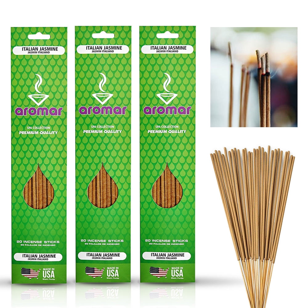 60 PC Incense Sticks Bulk Italian Jasmin Scent Hand Dipped Burning ...