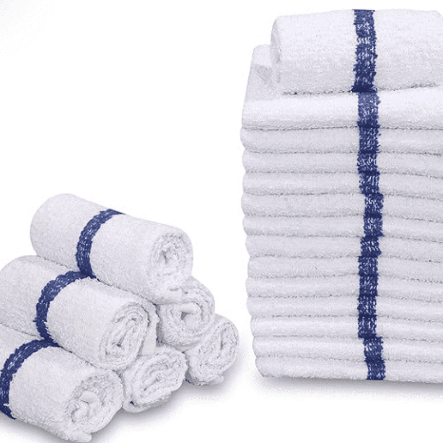 60 PC New Cotton Blend White Restaurant Bar Mops Kitchen Towels 28oz (5 ...